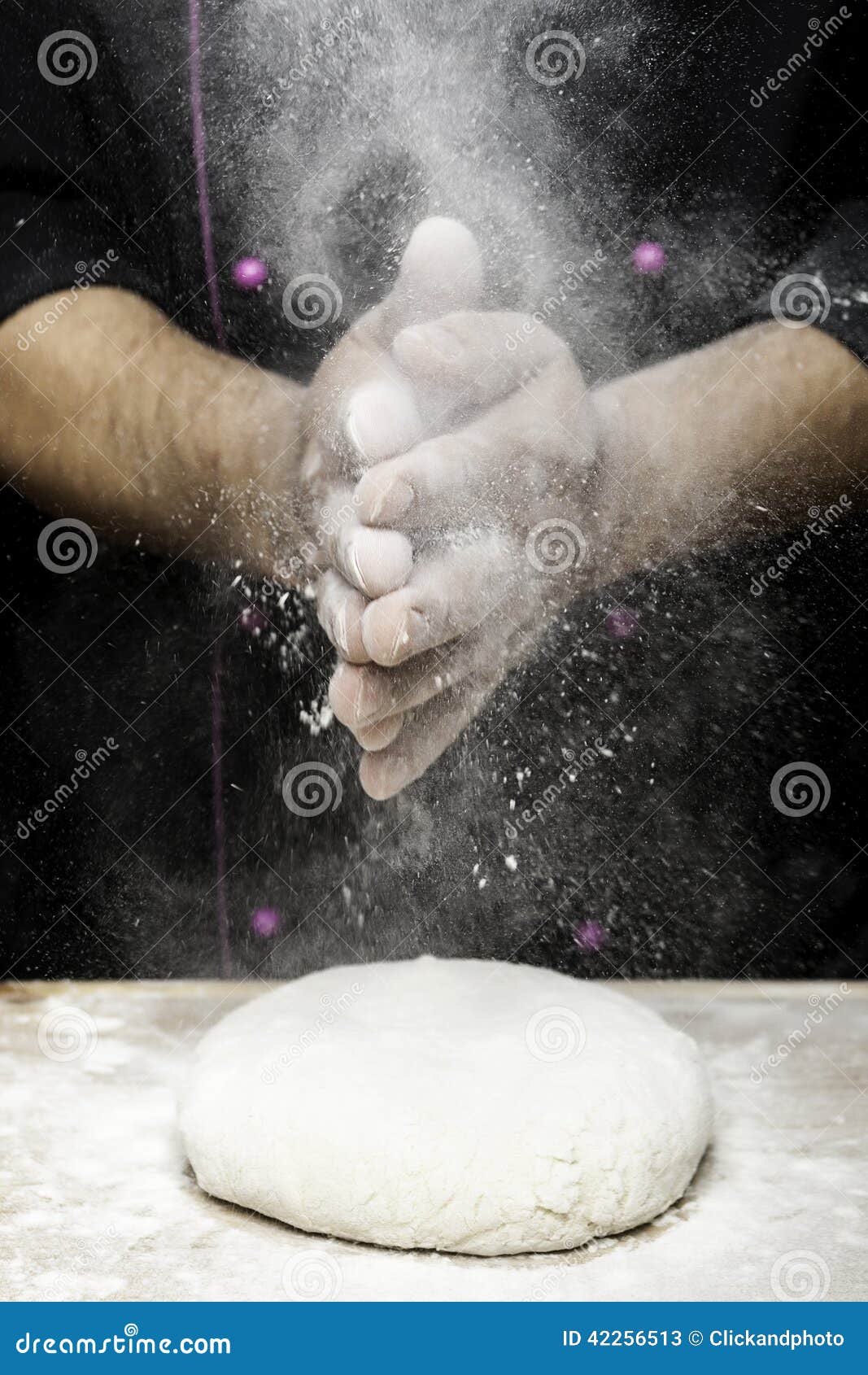 Hands with flour stock image. Image of person, detail - 42256513