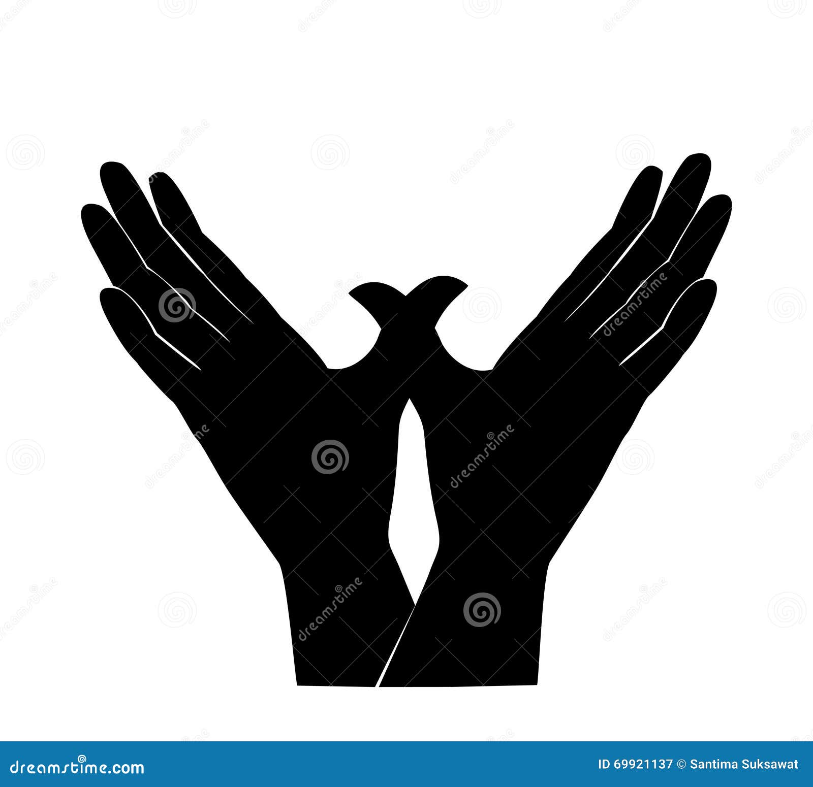 Hands Flying Vector | CartoonDealer.com #69921238