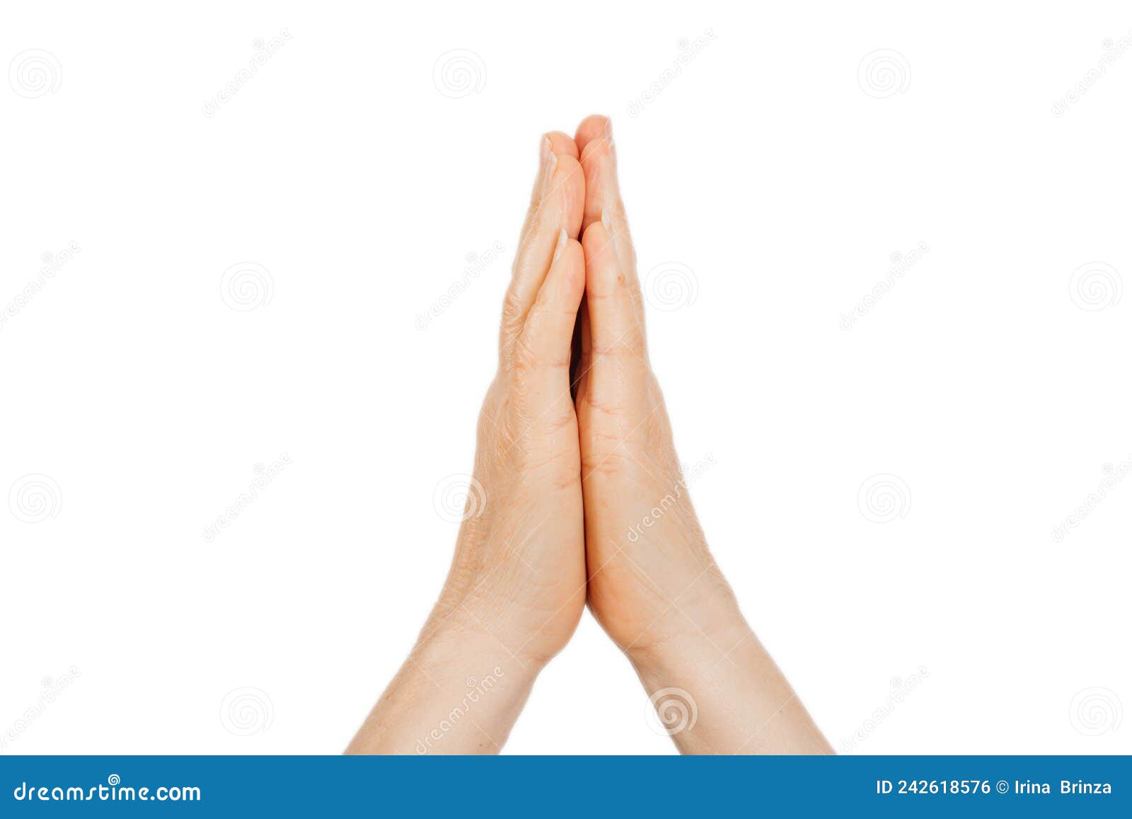 Hands Folded in Namaste Prayer Isolated. Female Hands Pray Show Hope ... Hands Folded in Namaste Prayer Isolated. Female Hands Pray Show Hope ...