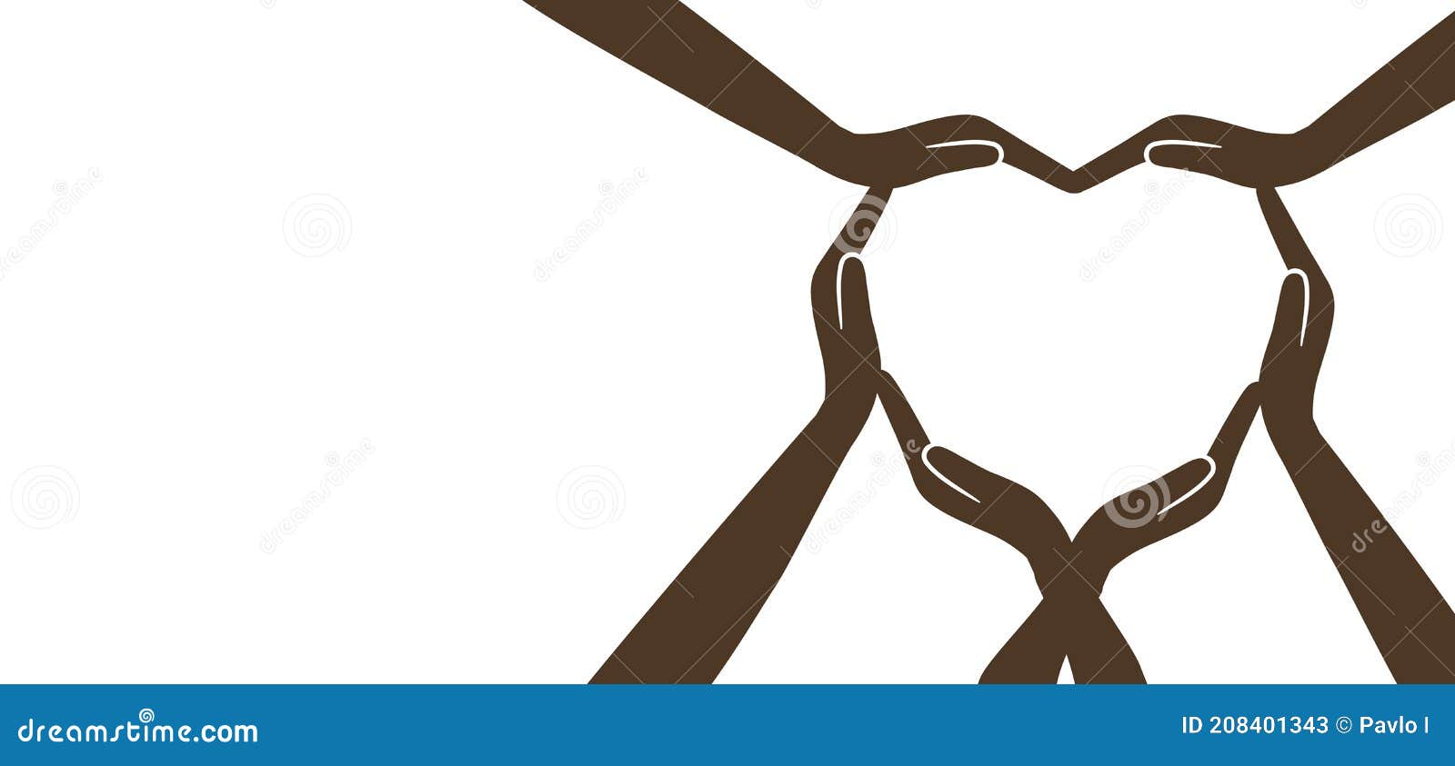 Hands Folded in the Shape of a Heart, Concept of Unity, Charity ...