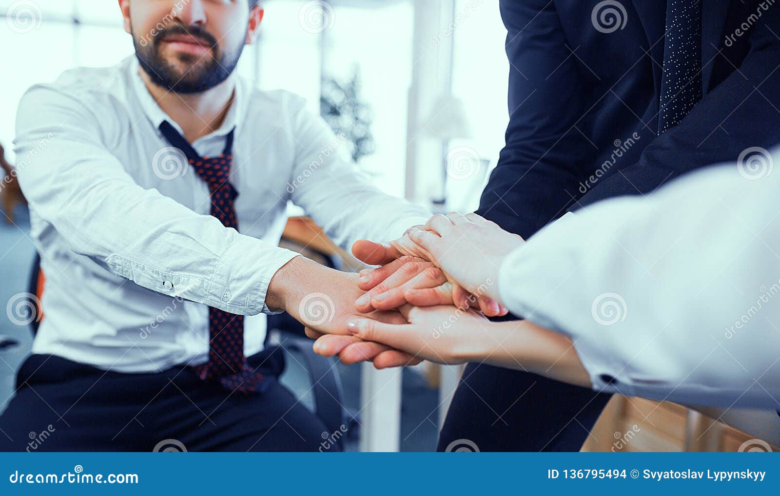 Hands folded together stock photo. Image of friendship - 136795494