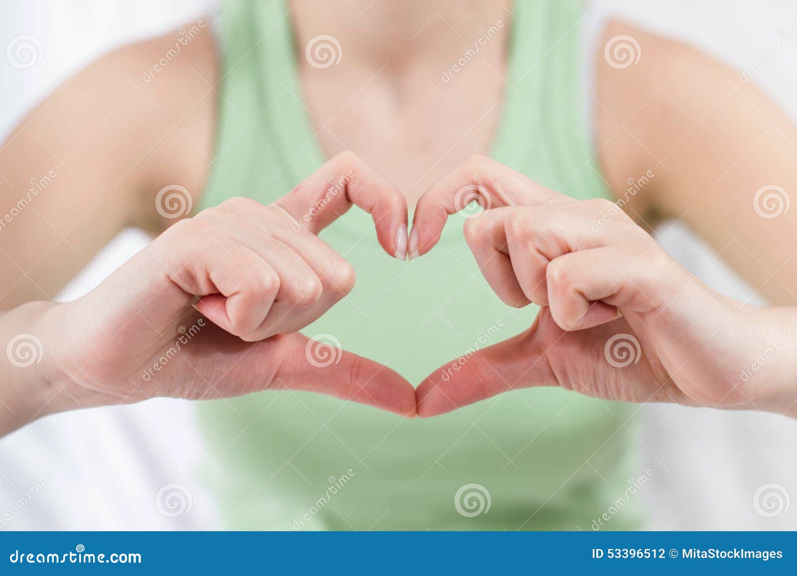 Hands Form Heart Shape stock photo. Image of passion - 53396512