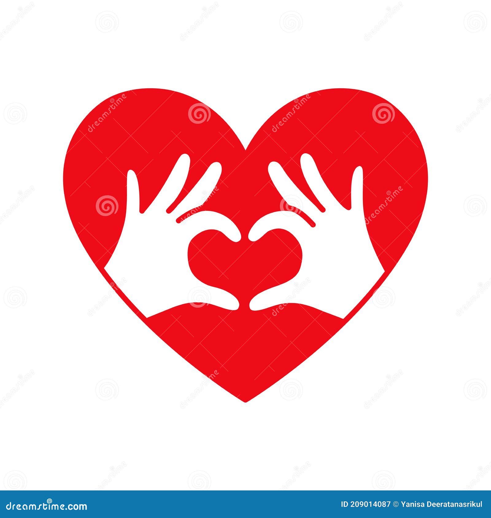Two Hands Form A Dove Symbol Circled With A Laurel Wreath Vector ...