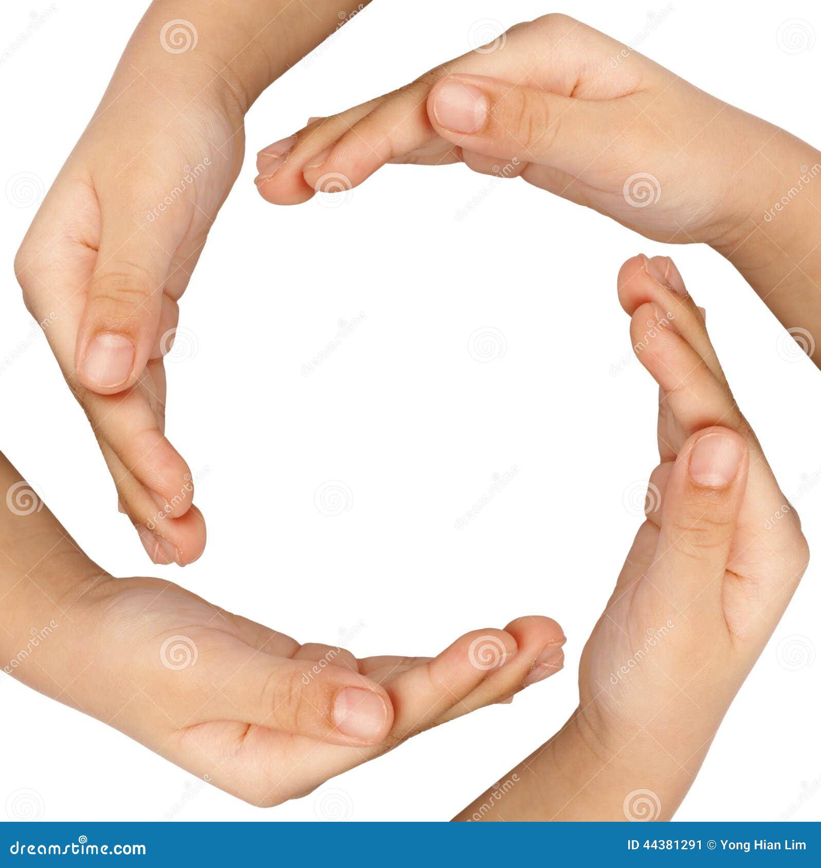 Hands Forming A Circle Stock Photo - Image: 44381291