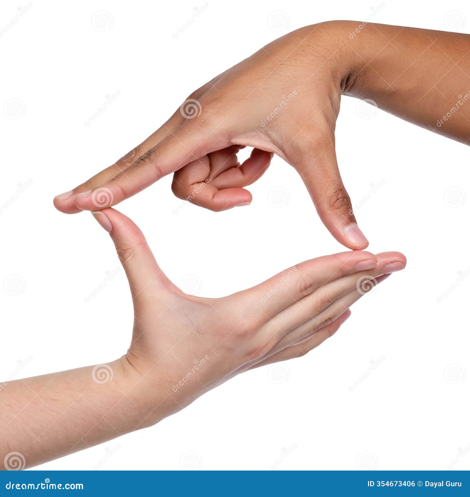 Hands Forming a Circle Symbolizing Unity Isolated on White Background ...