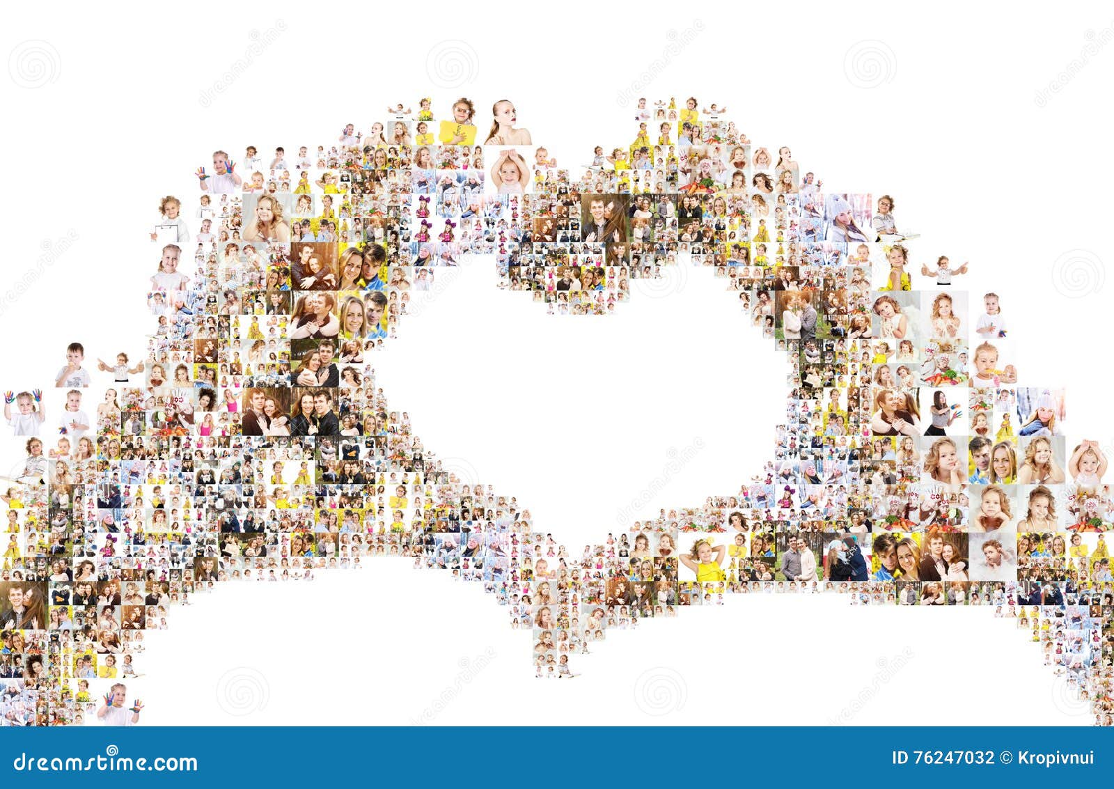 Hands Forming Heart, Collage of People Stock Photo - Image of women ...