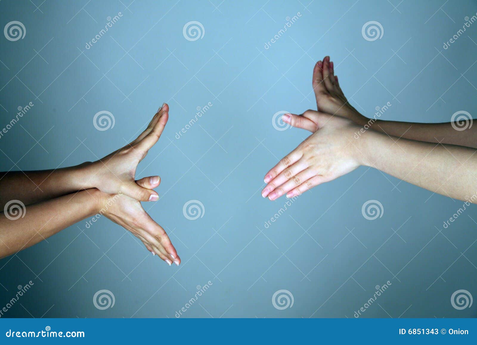 Hands Forming Wings Royalty-Free Stock Photo | CartoonDealer.com #6851343