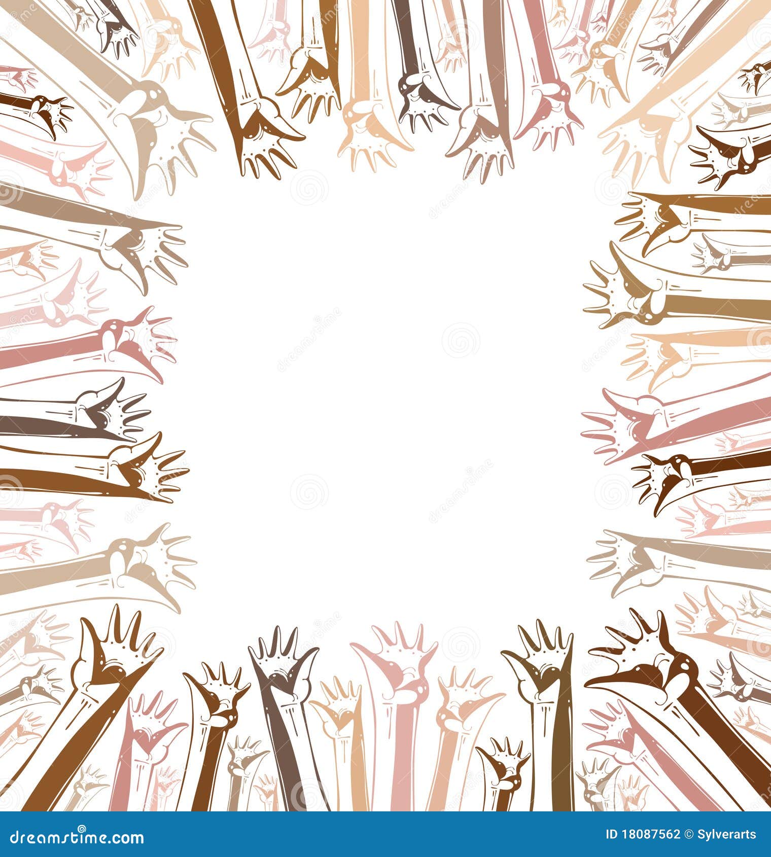 Hands frame. stock vector. Illustration of concept, black - 18087562