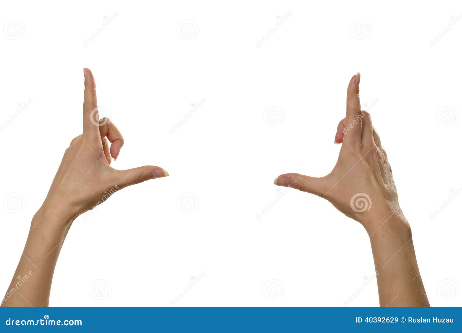 Hands Frame Isolated on White Stock Image - Image of composition, hand ...