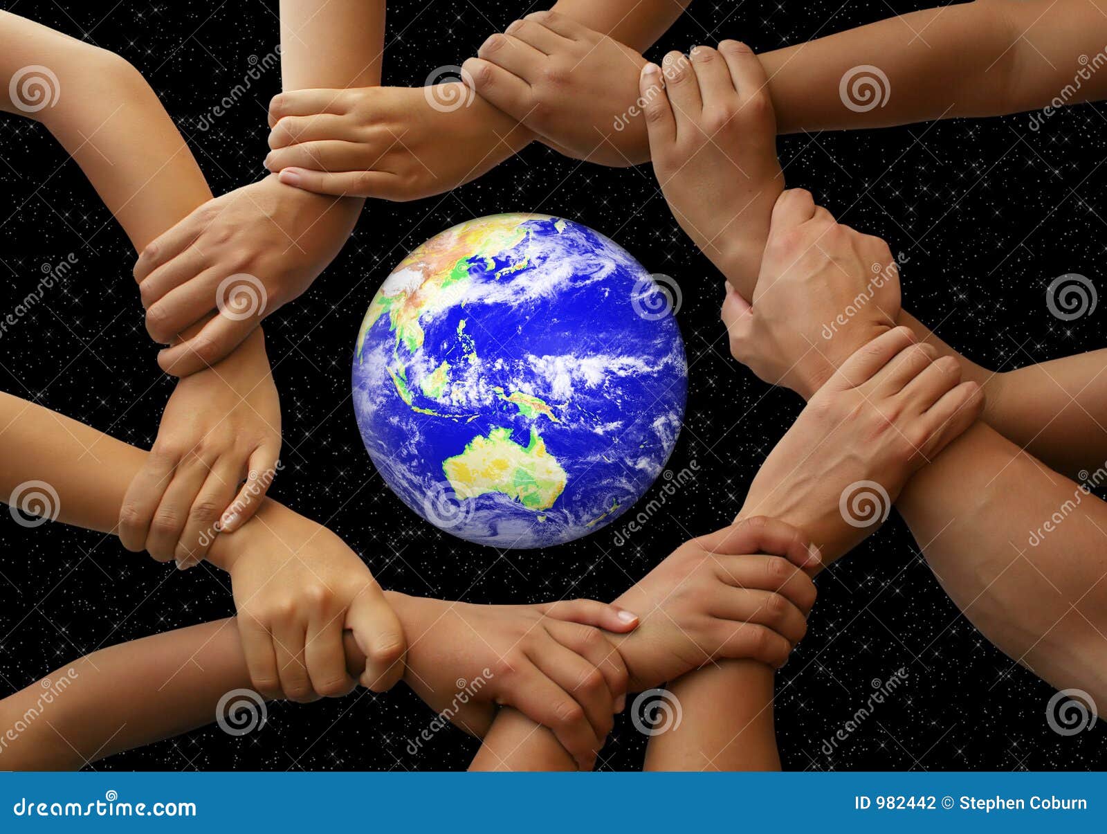 Hands Framing the Earth stock photo. Image of deal, circle - 982442