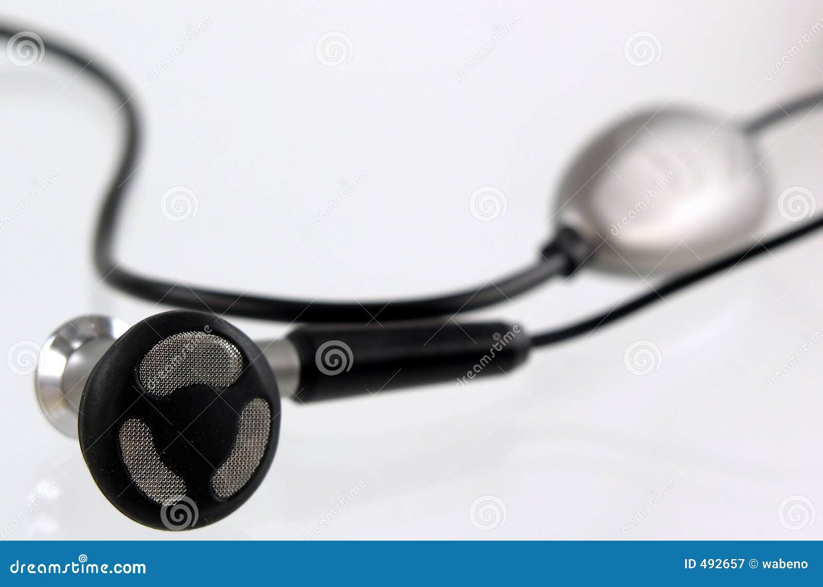 Hands free for mobile stock image. Image of detail, earphone - 492657