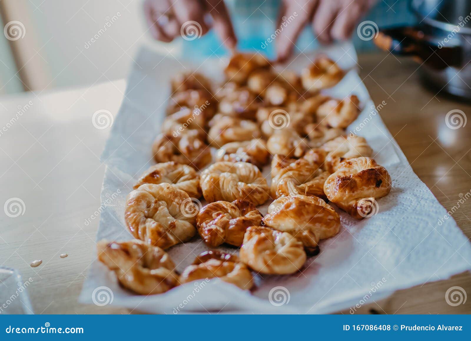 Hands with Fresh Sweets or Donuts Stock Photo - Image of hands ...