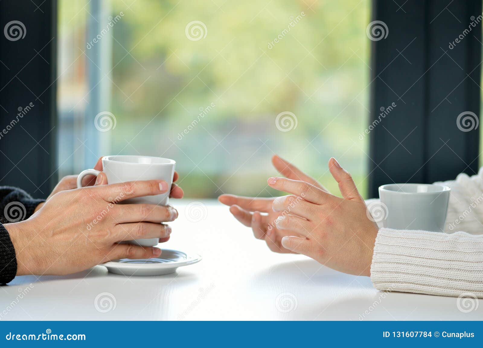 Friends with Cups and Time for a Coffee Break Stock Photo - Image of ...