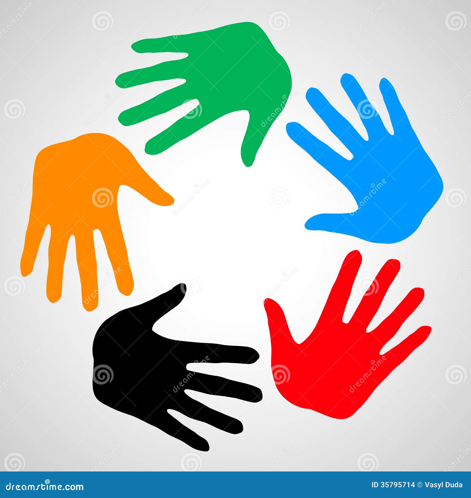 Hands of friendship. stock vector. Illustration of careful - 35795714
