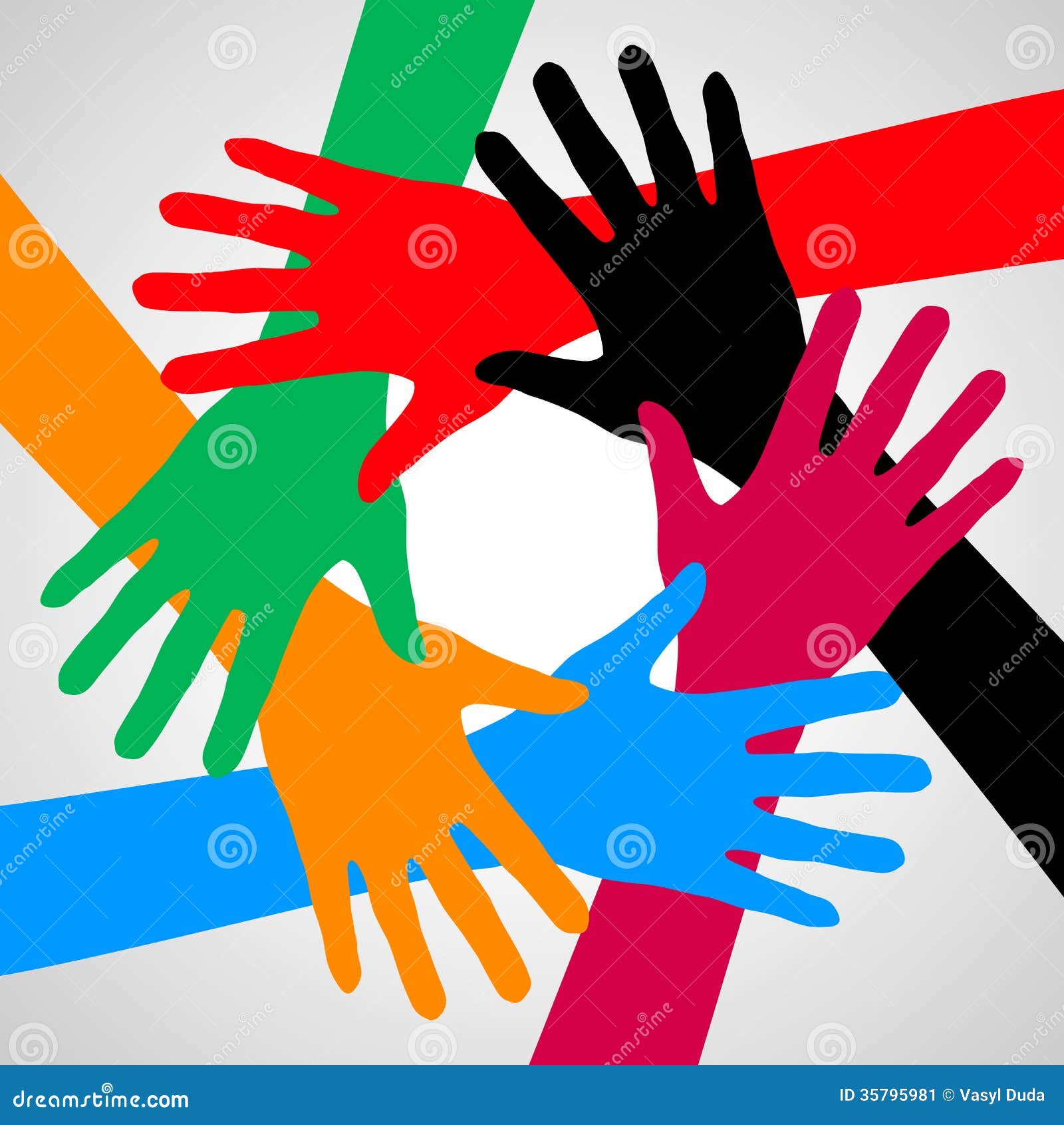 Hands of friendship. stock vector. Illustration of friend - 35795981