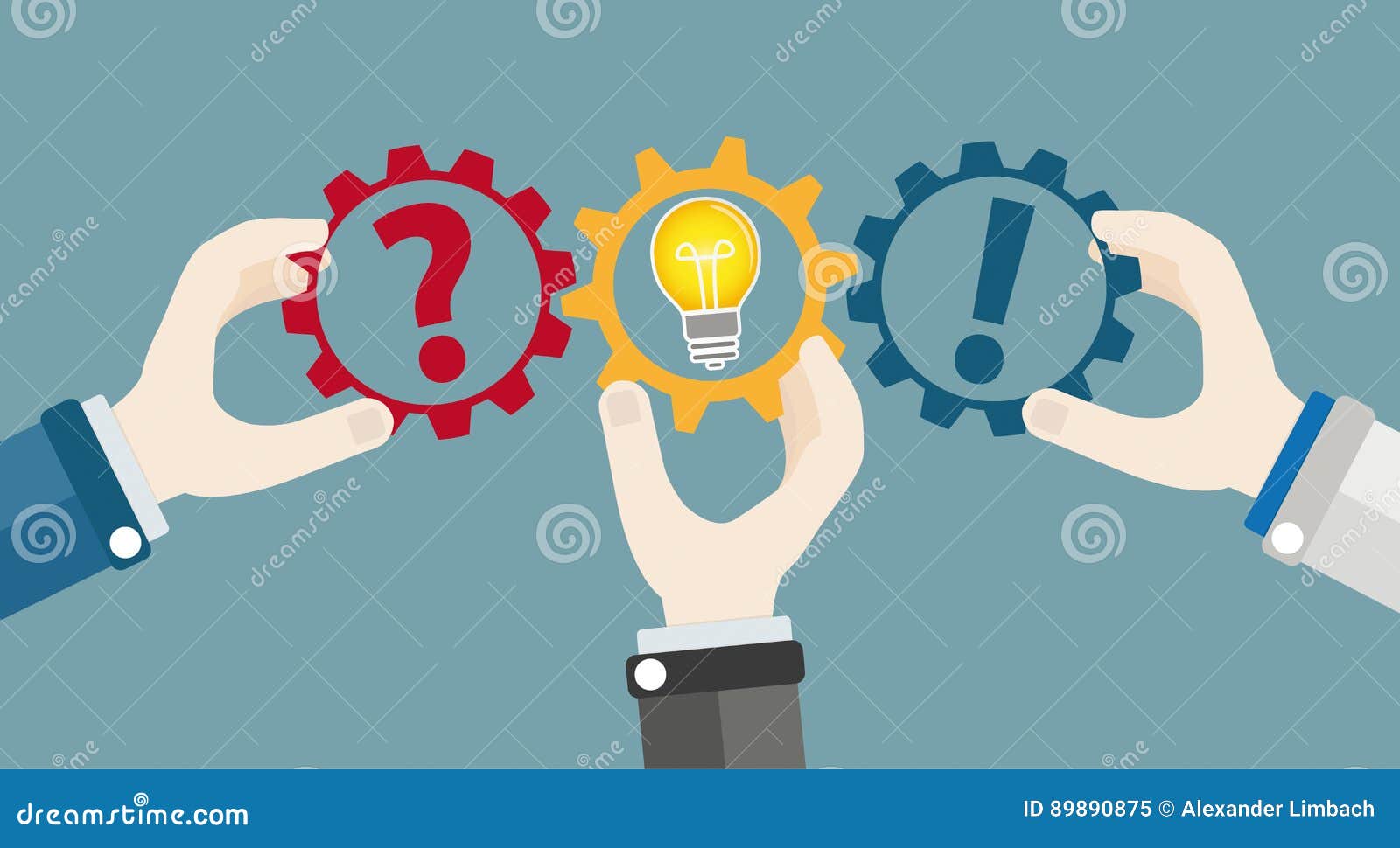 Hands Put A Question Mark On The Human Head. Concept Of Questioning ...