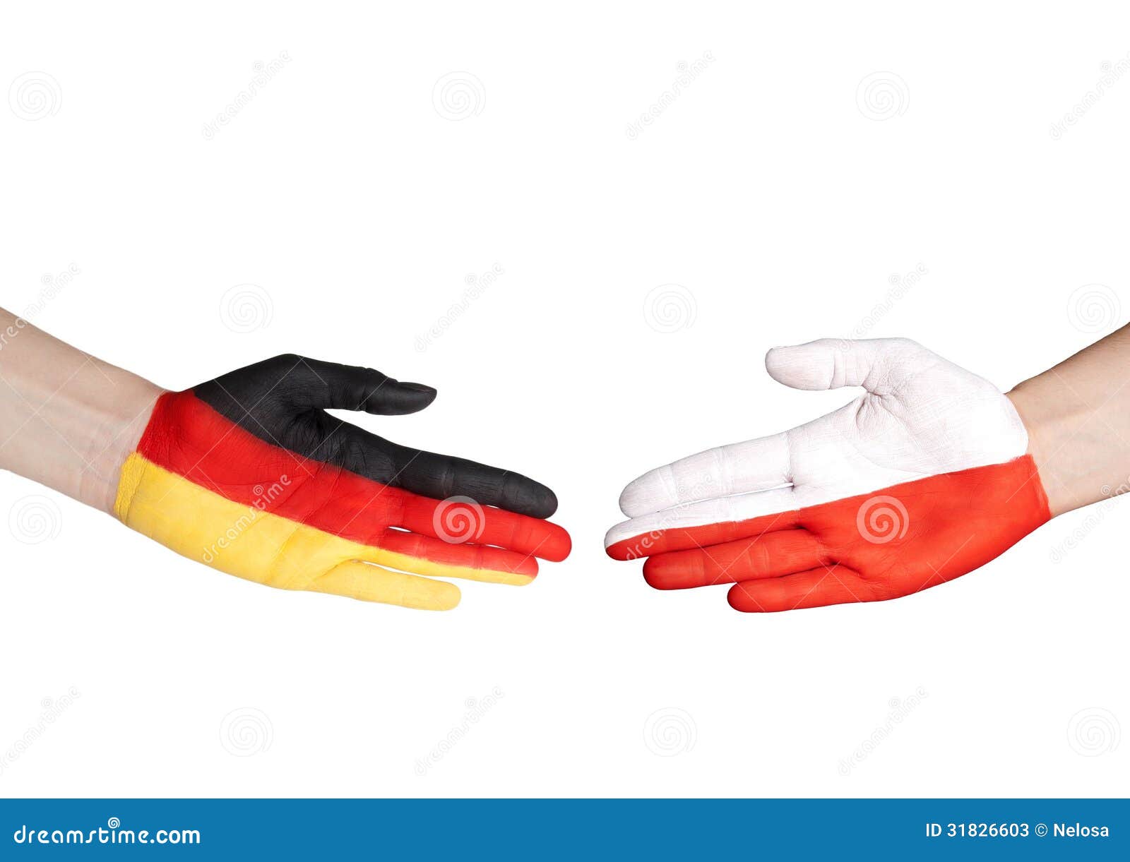 Polish Flag Waving While Sailing On A Yacht In The North Sea Royalty ...