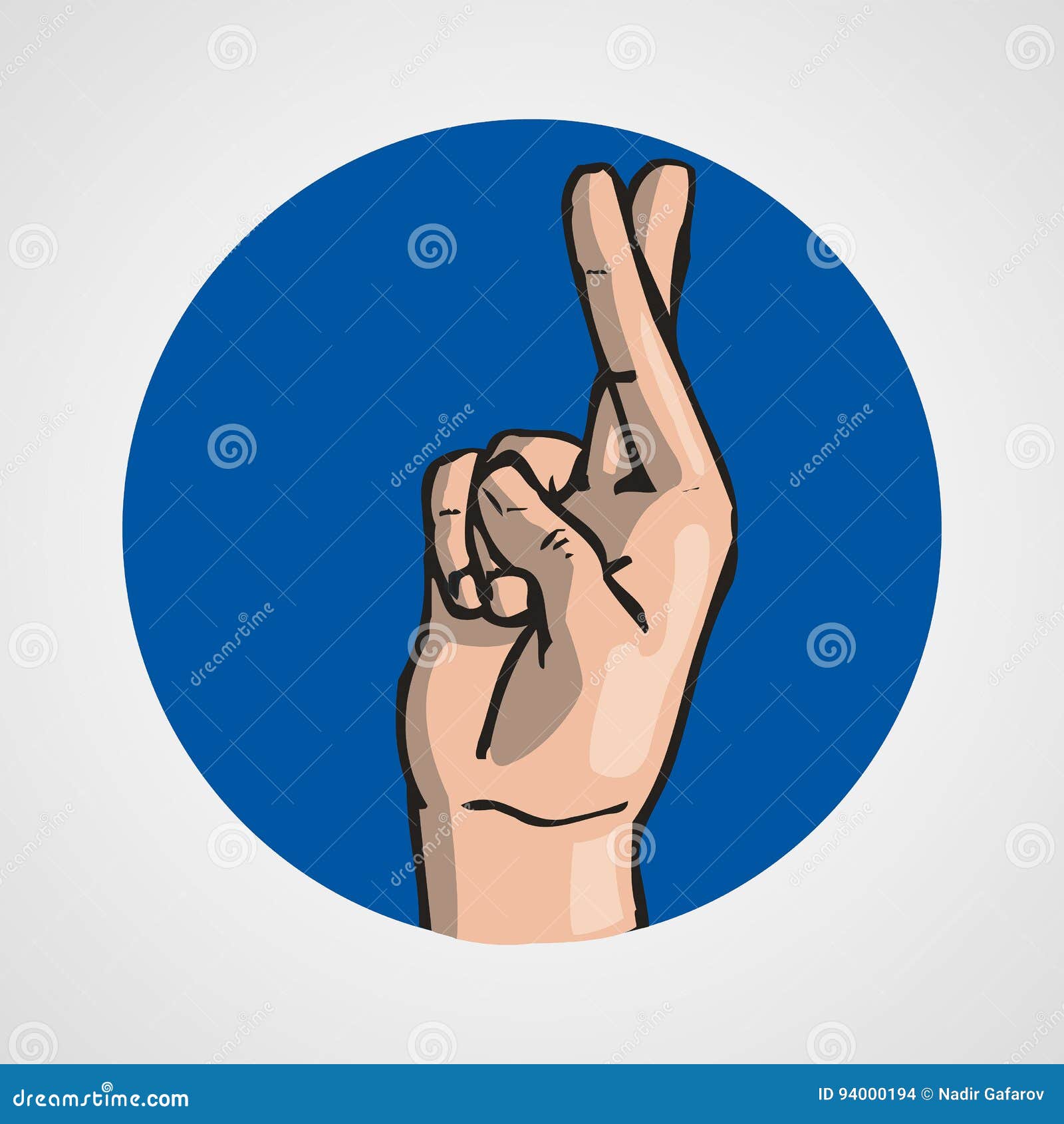 Hands Gesture or Finger Alphabet Spelling Stock Illustration ...