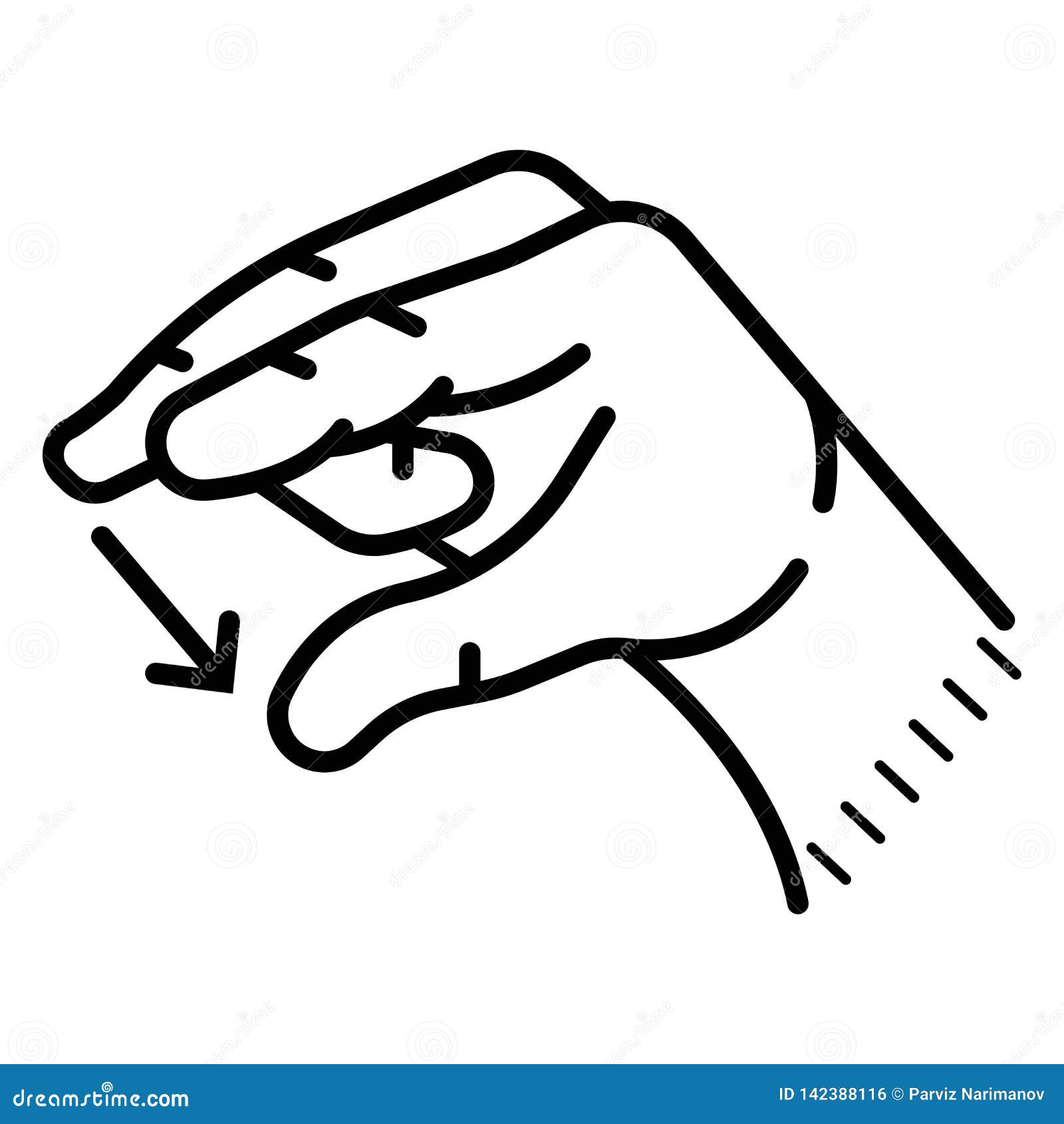 Hands Gesture or Finger Alphabet Spelling Vector Stock Illustration ...