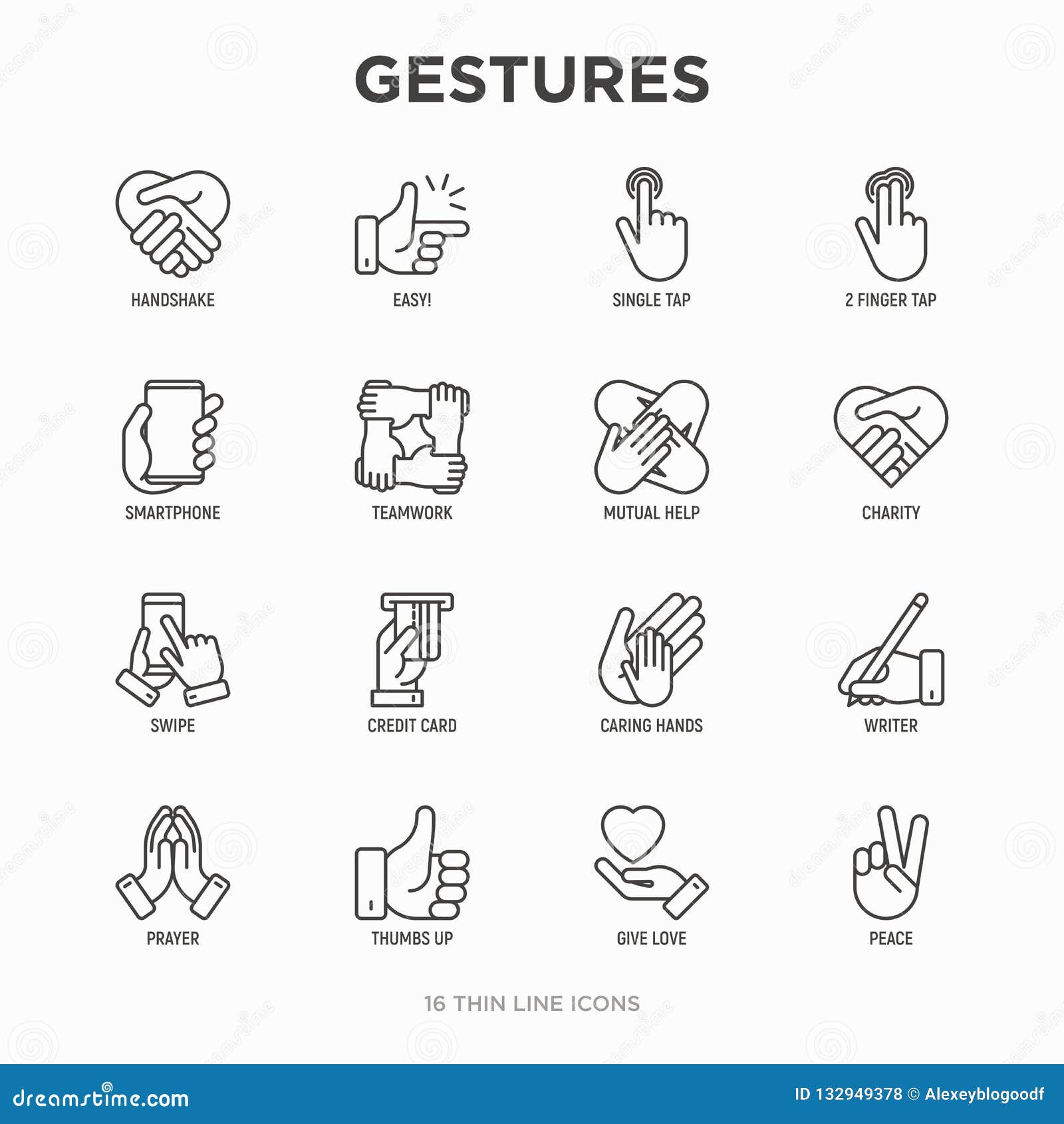 Hands Gestures Thin Line Icons Set Stock Vector - Illustration of hold ... Hands Gestures Thin Line Icons Set Stock Vector - Illustration of hold ...