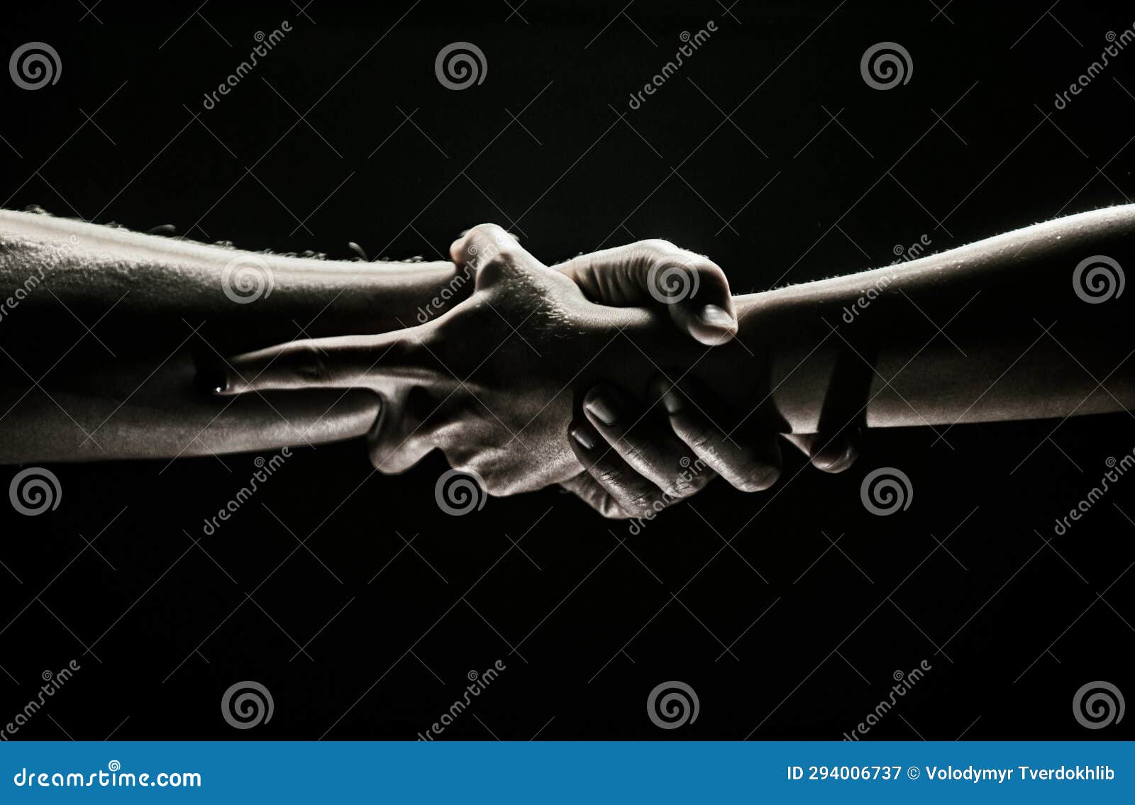 Hands Gesturing on Black Background. Giving a Helping Hand. Support and ...