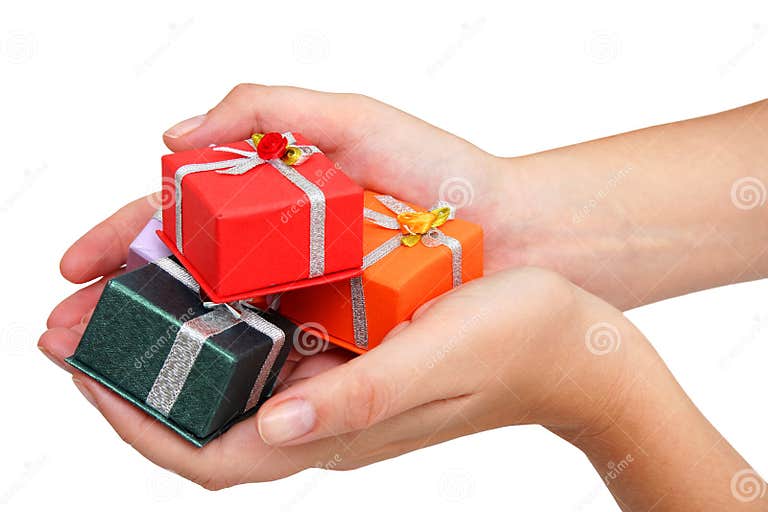 Hands and Gifts stock image. Image of giving, christmas - 730409