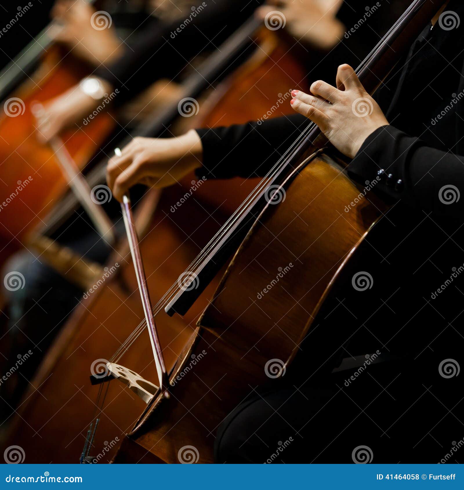 Hands girl playing cello stock photo. Image of entertainment - 41464058