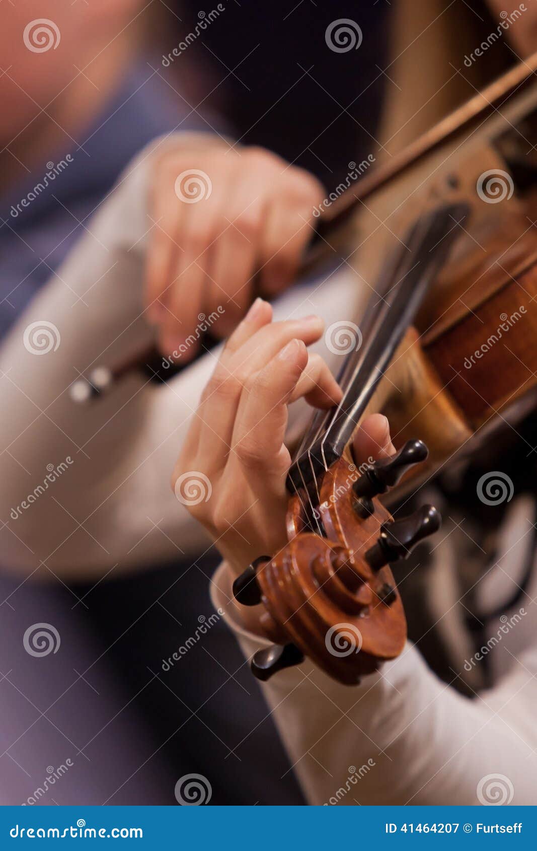 Hands Girl Playing the Violin Stock Image - Image of human, classic ...