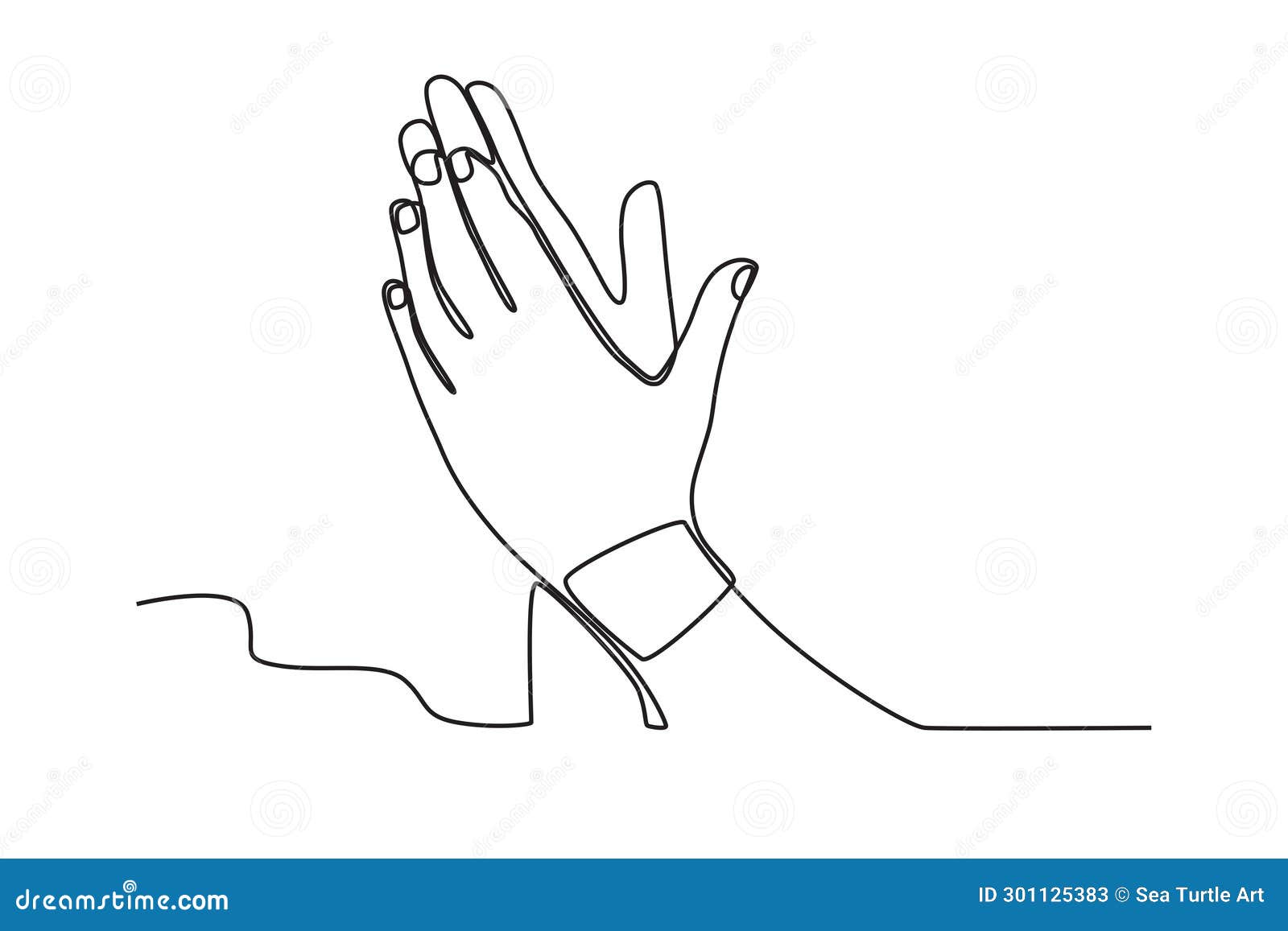 Hands give applause stock vector. Illustration of company - 301125383