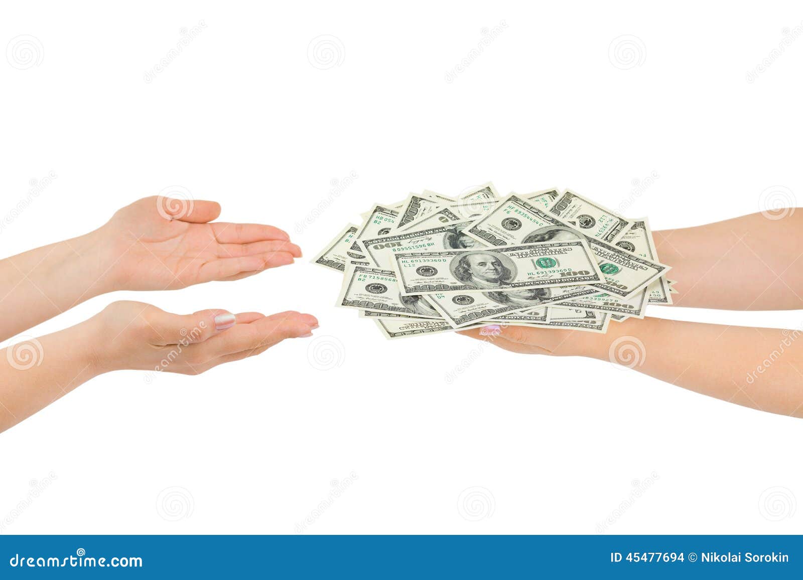 Giving Hands With Money
