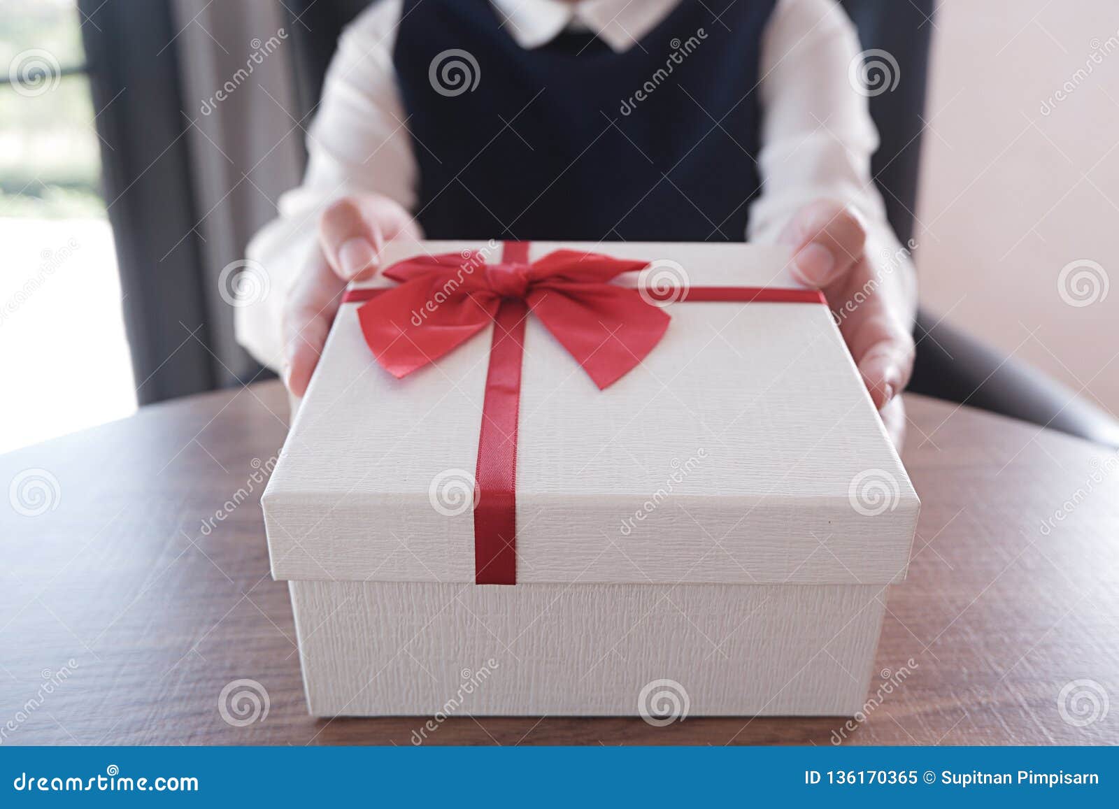 Hands Giving or Receiving a Present. Stock Image - Image of giving ...