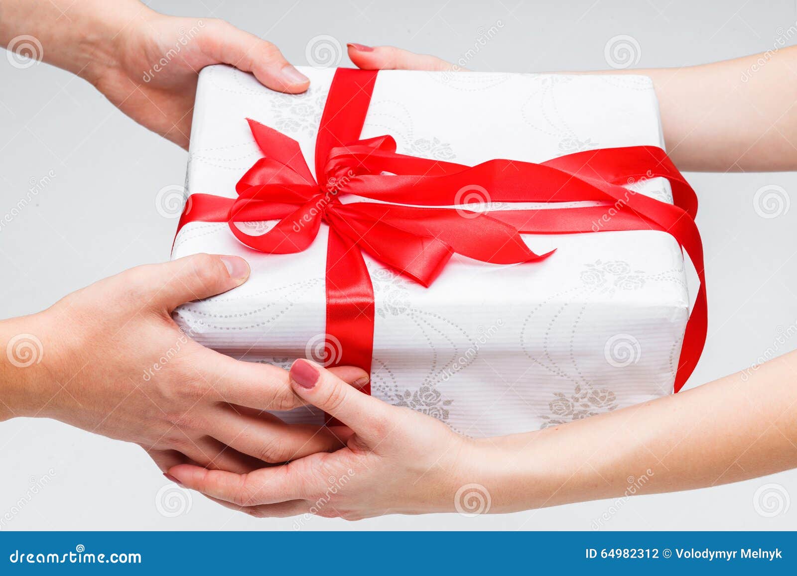 Hands Giving and Receiving a Present Stock Photo - Image of hand ...