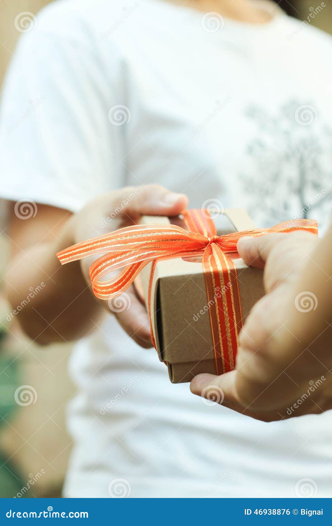 Hands Giving and Receiving a Present Stock Photo - Image of decoration ...