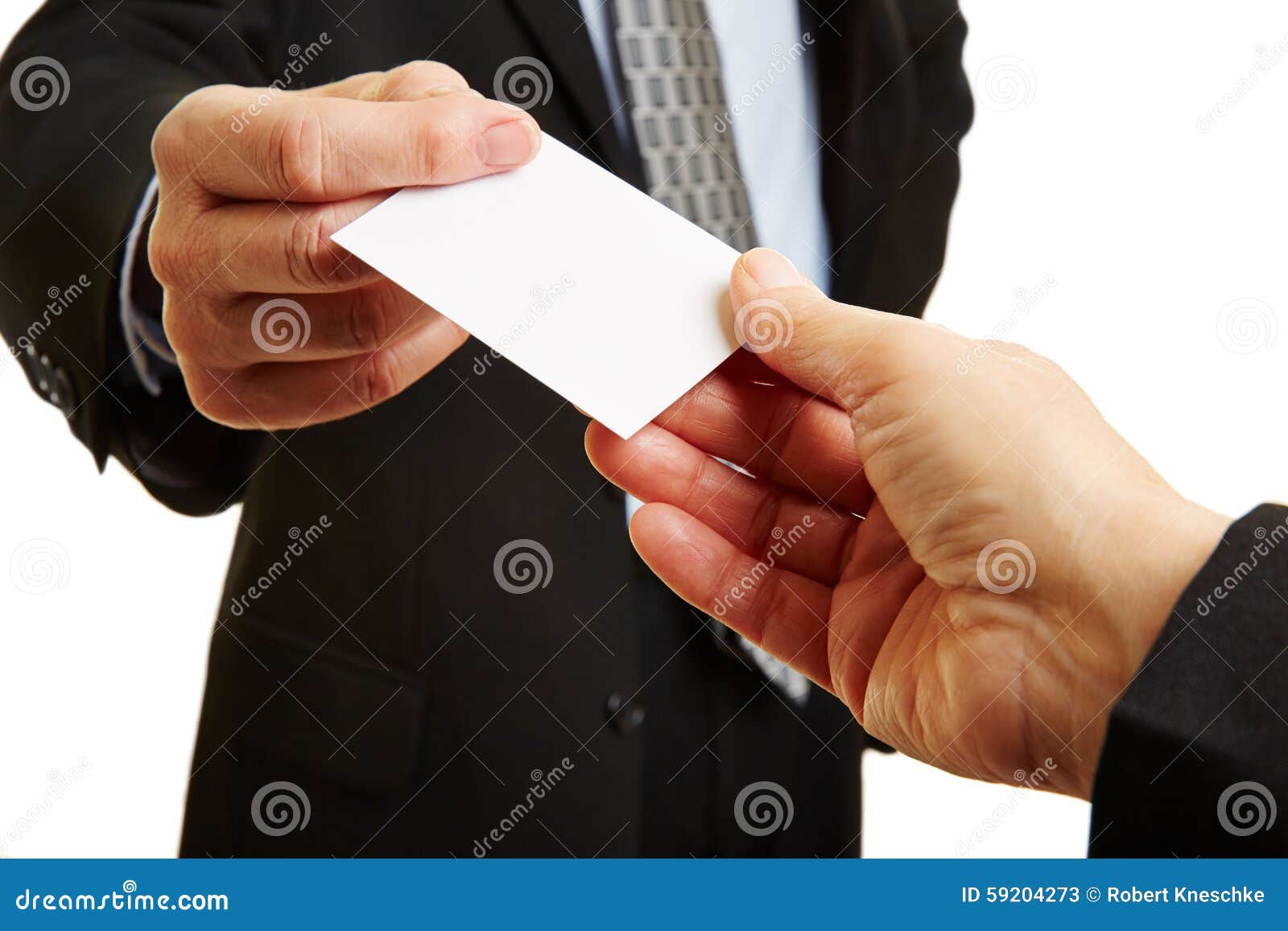 Hands Giving and Taking Business Card Stock Image - Image of people ...