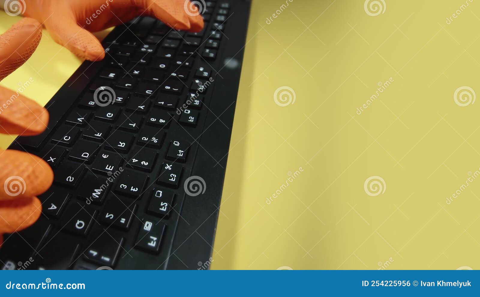 Hands Write on the Keyboard Stock Footage - Video of fingers, write ...