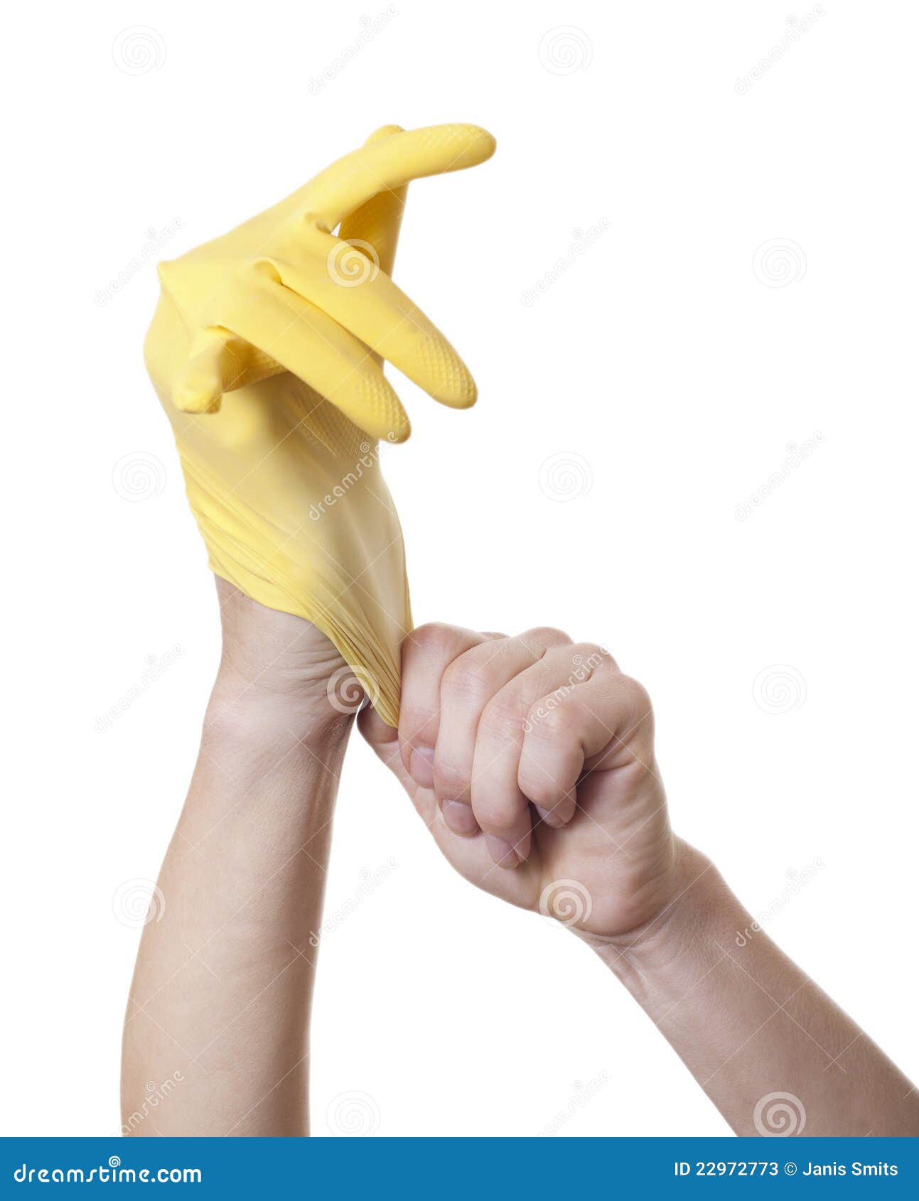 Hands gloving. stock image. Image of person, cleaner - 22972773