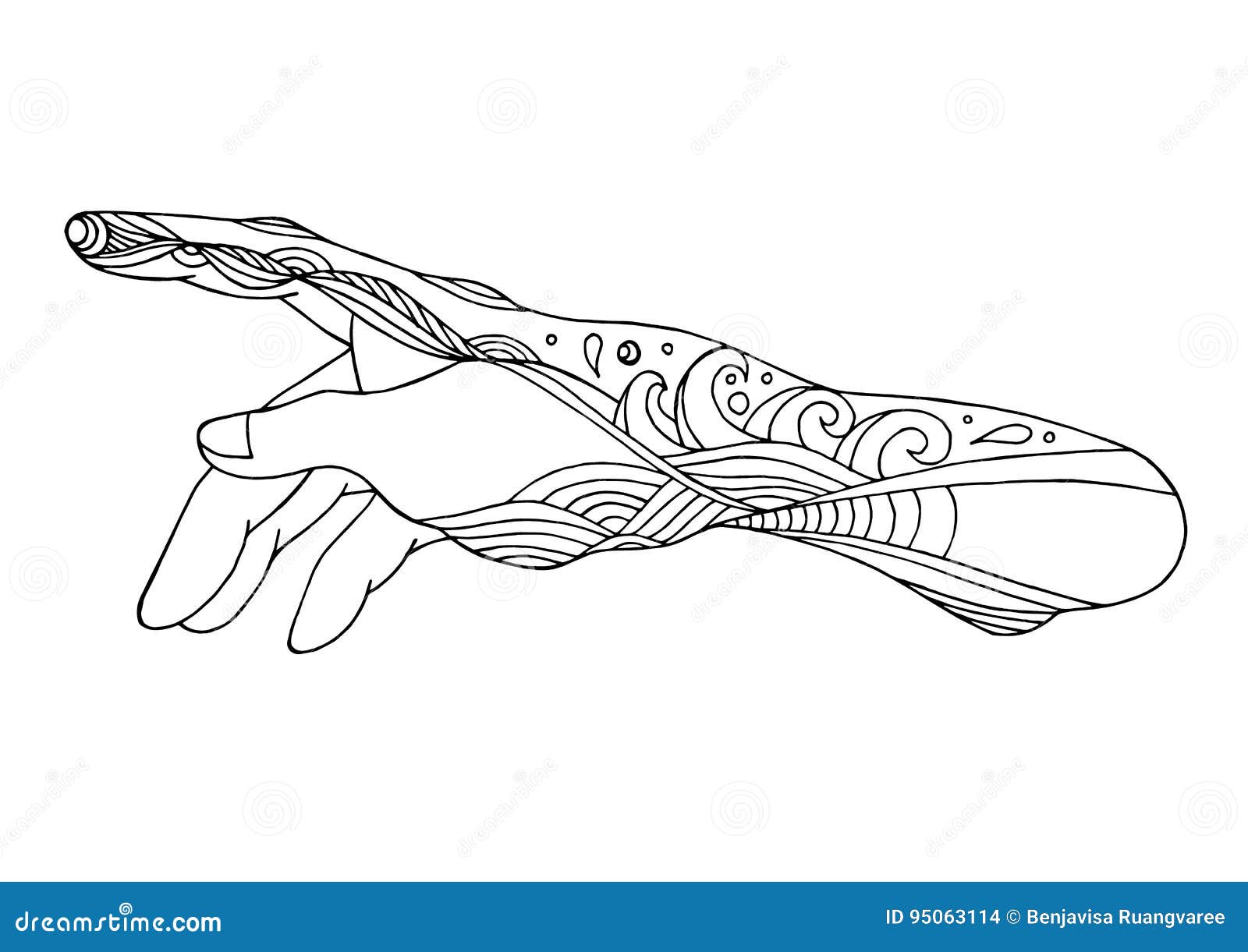 Hands of God, Vector Hand Drawing Design Illustration Stock Vector ...