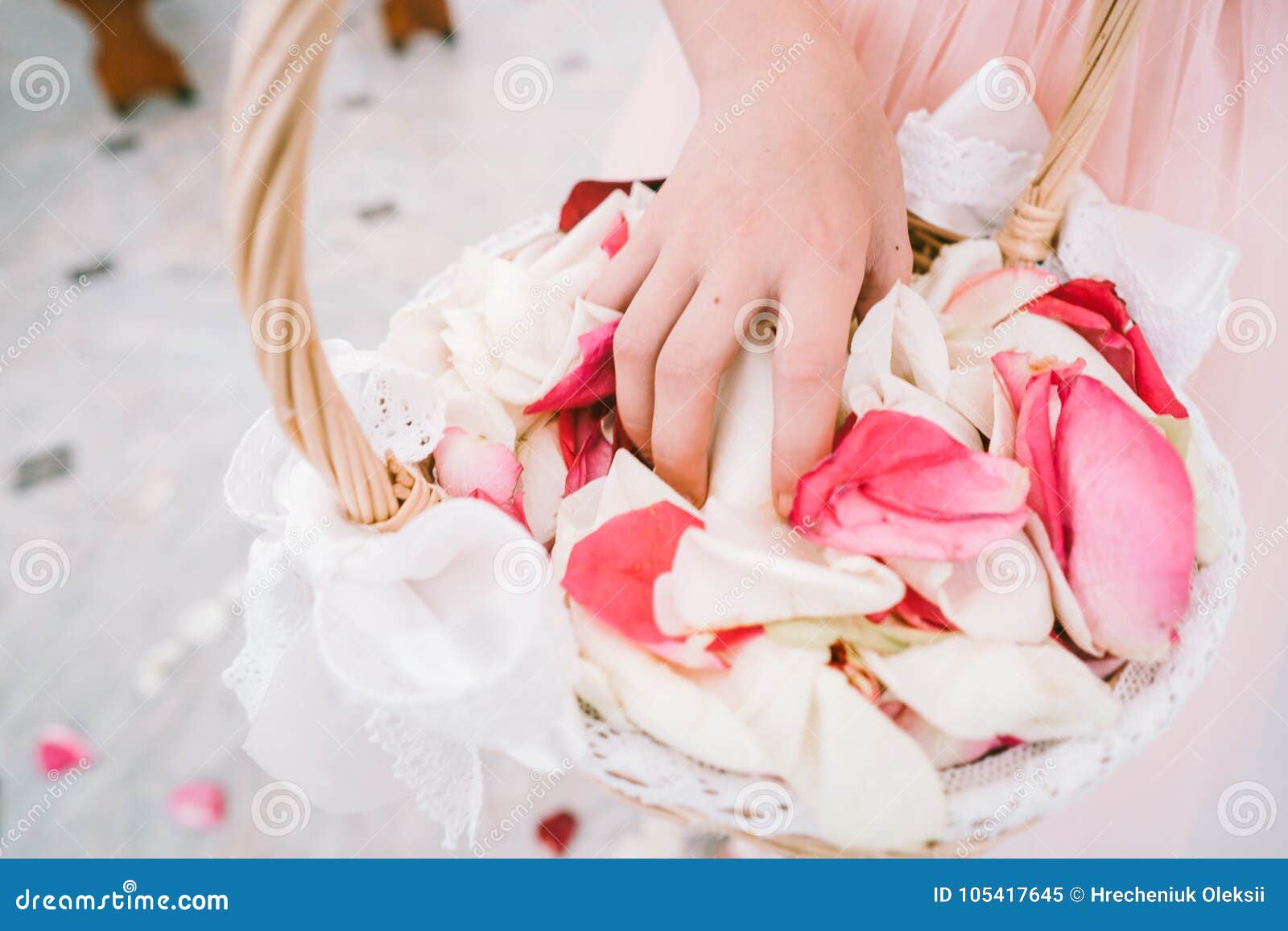 Hands grab rose petals stock image. Image of symbol - 105417645