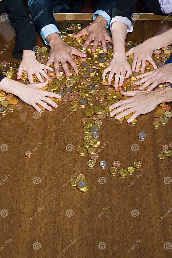 Hands grabbing coins stock image. Image of american, african - 62560121