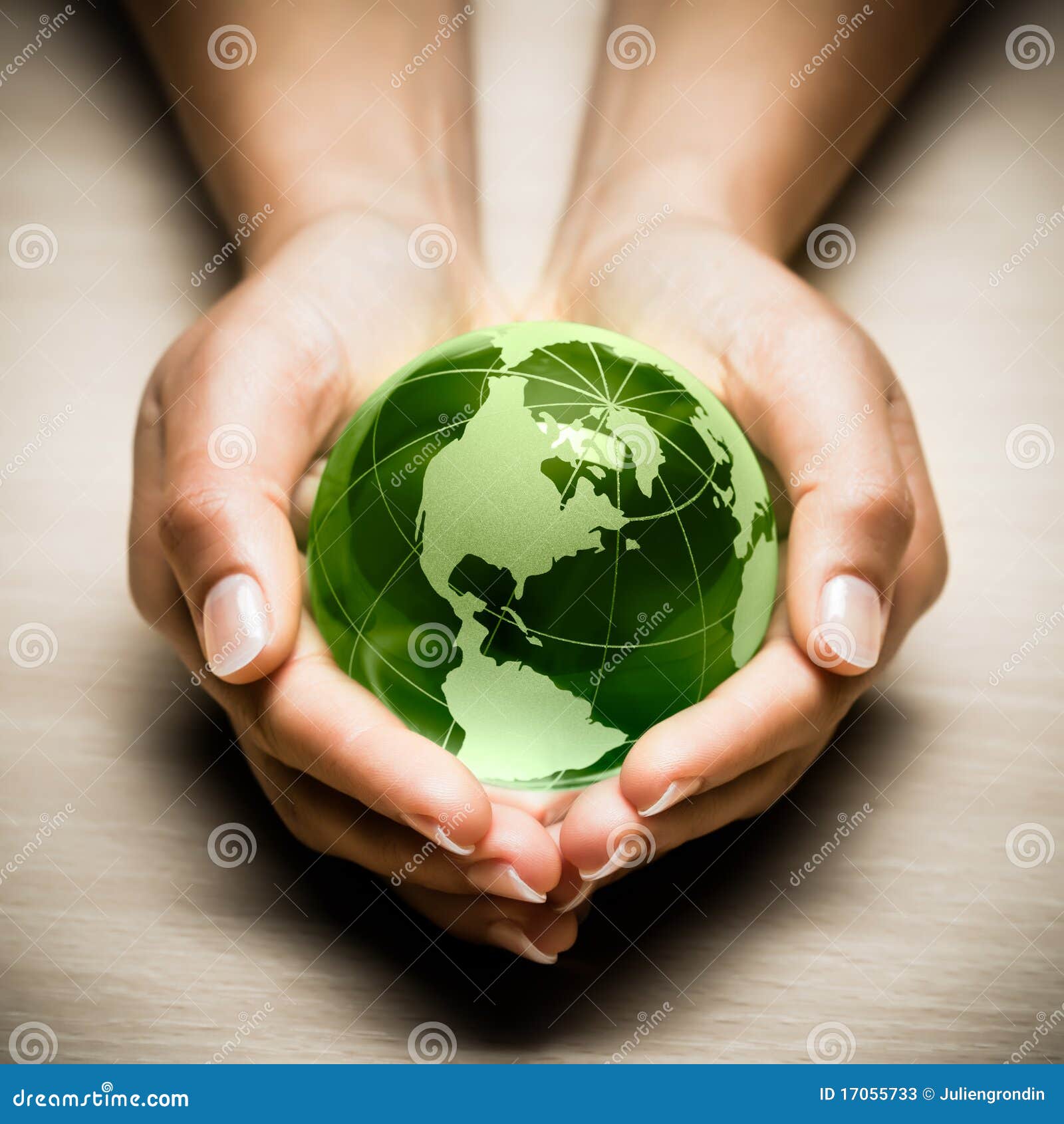 Hands with Green Earth Globe Stock Image - Image of glass, continent ...