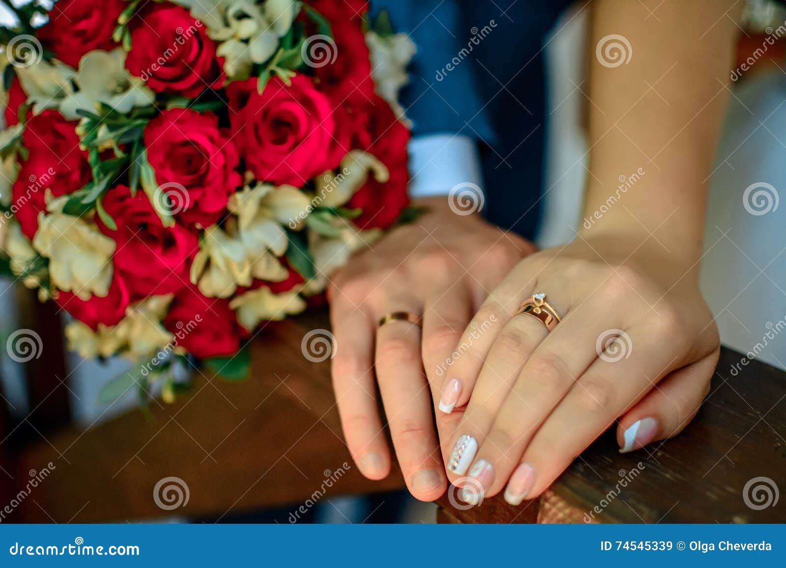 Hands of the Groom and the Bride Stock Image - Image of offer, couple ...