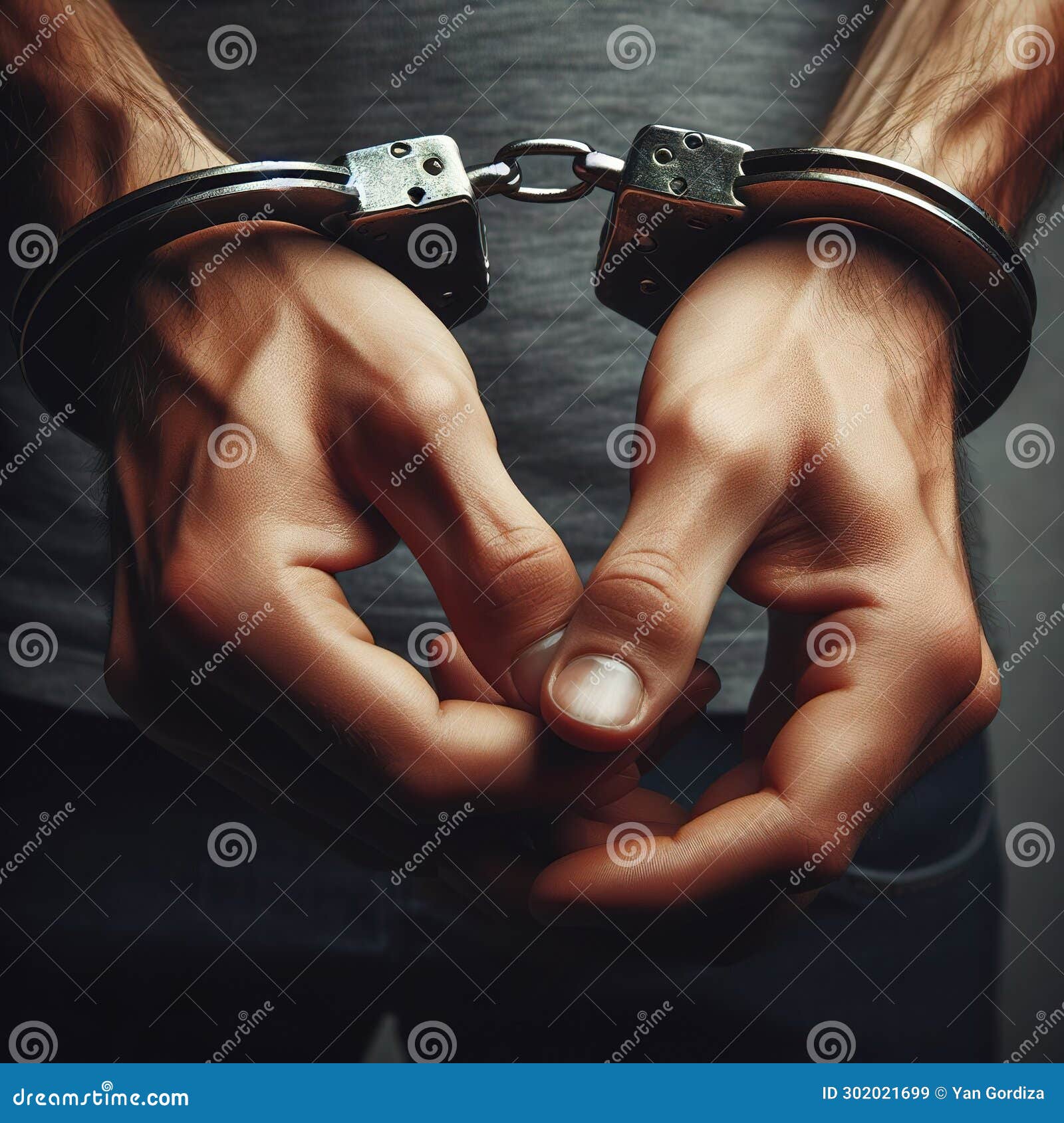 Hands in Handcuffs. Generative AI Stock Image - Image of generated ...