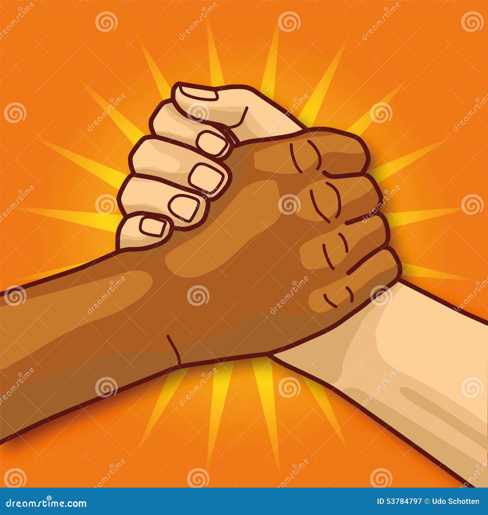 Hands in Handshakes and Community Stock Vector - Illustration of five ...