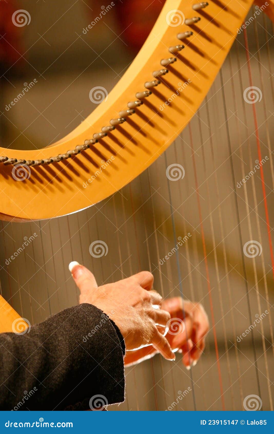 Hands on harp stock image. Image of fingers, sheet, classical - 23915147