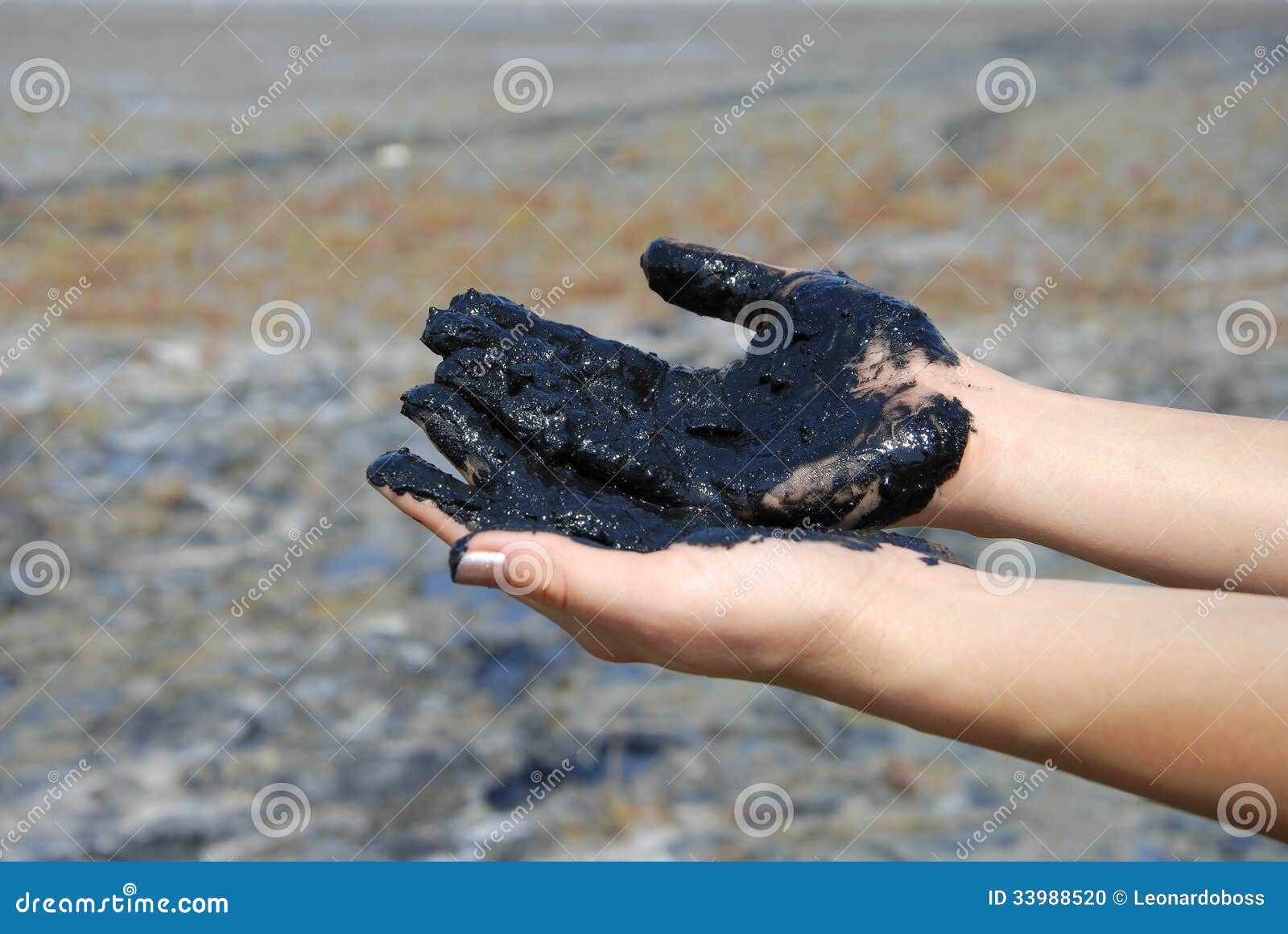Hands with healing mud stock photo. Image of medical - 33988520