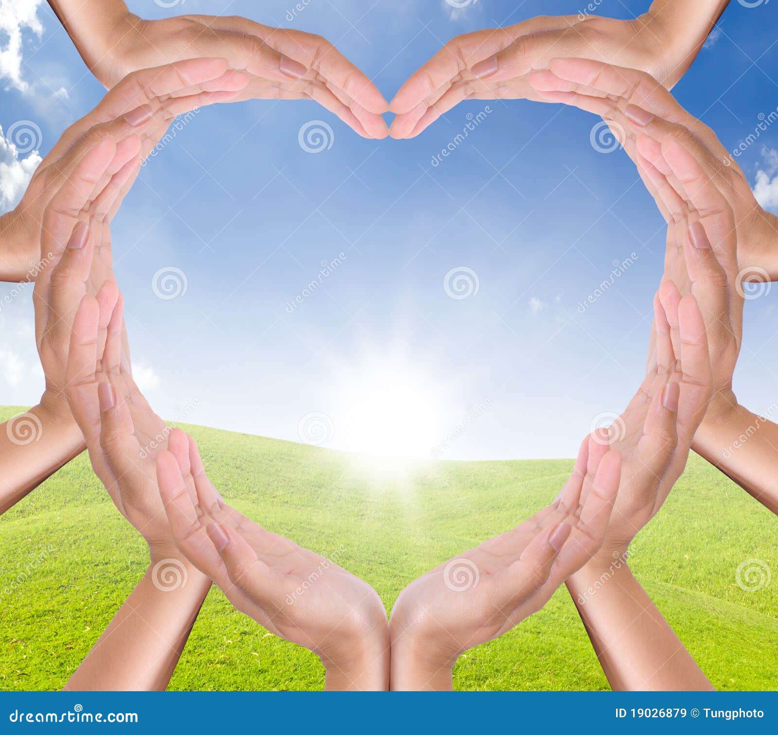 Hands heart on new day stock image. Image of copy, color - 19026879