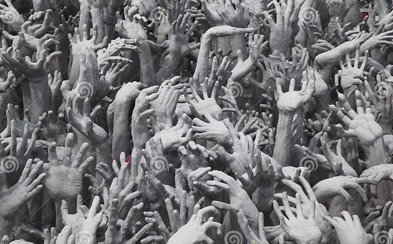 Hands from Hell stock image. Image of concrete, hell - 23121169