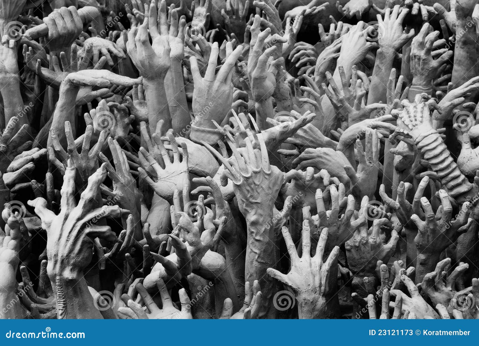 Hands from Hell stock image. Image of charity, chiang - 23121173