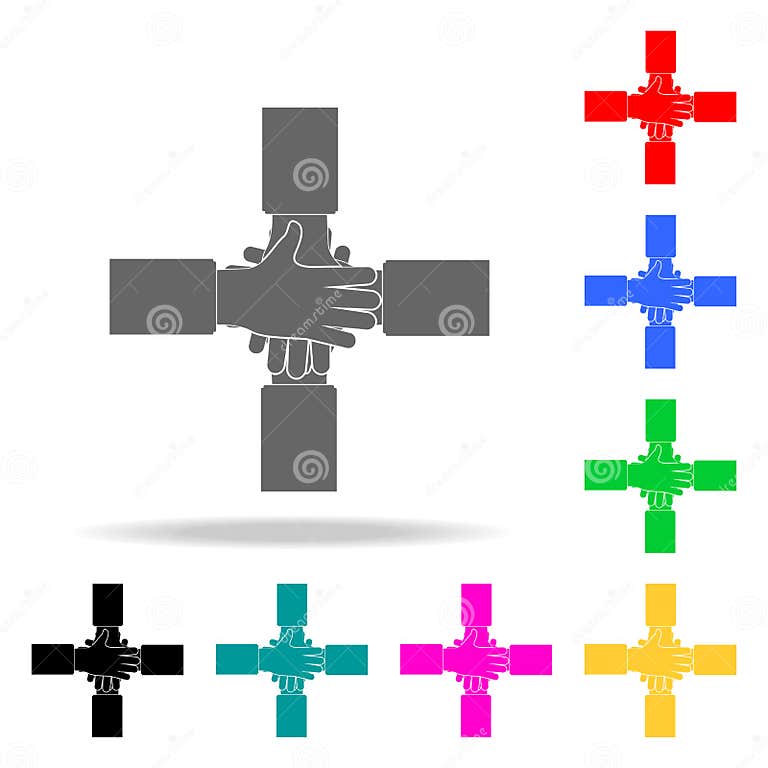 Hands of Help Icon. Elements of Teamwork Multi Colored Icons. Premium ...