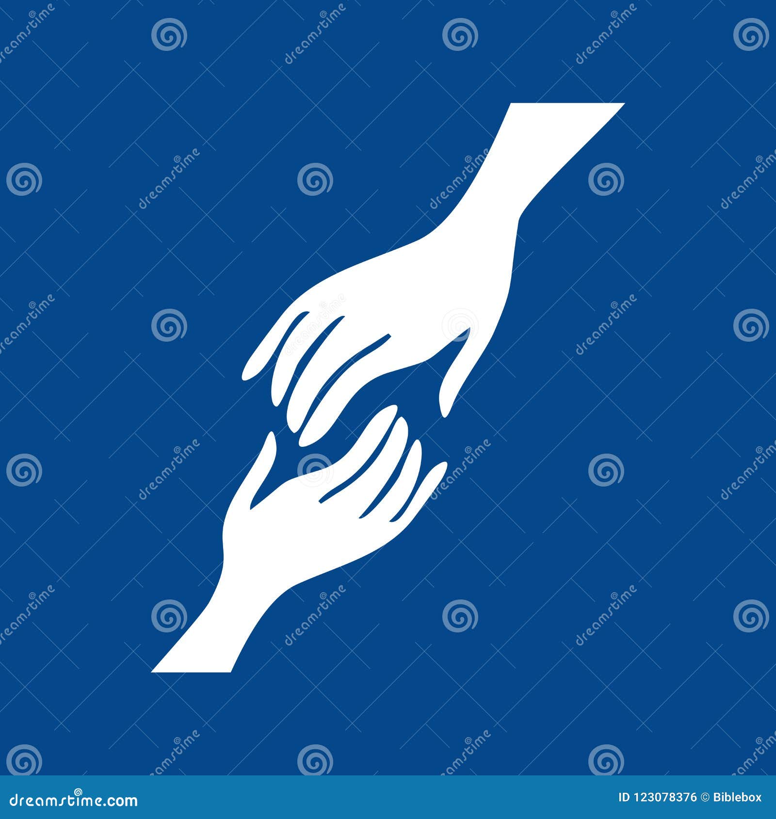 Hands of help and rescue. stock vector. Illustration of crucifixion ...
